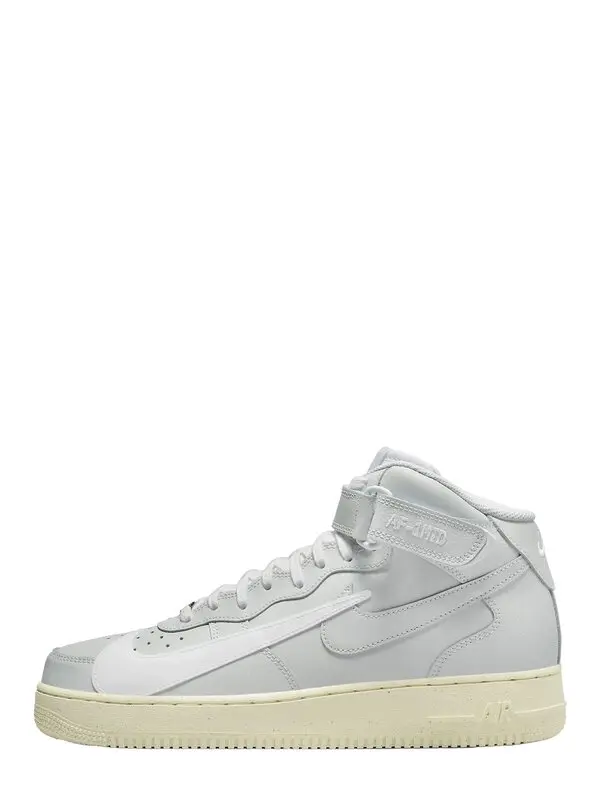 Nike Force 1 Mid Sneakers - Grey/white