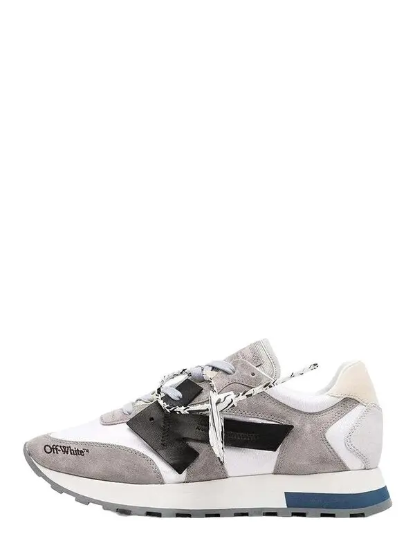 Off-White Logo Running Sneakers - Grey