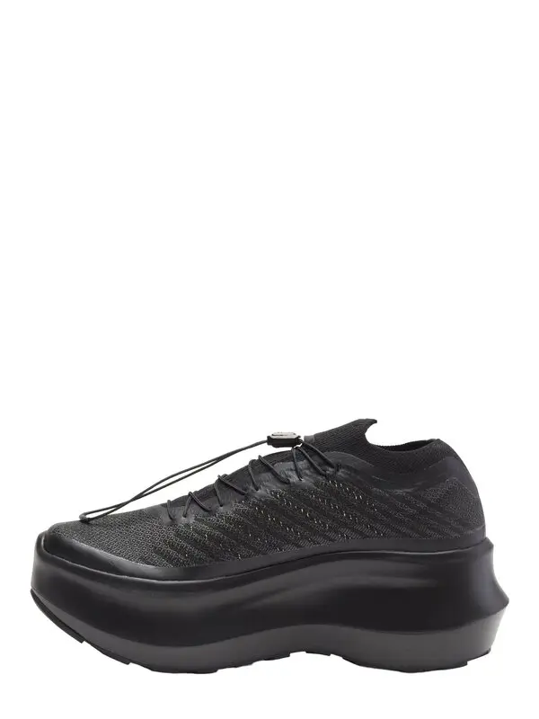 SALOMON Comme Des Garcons X Pulsar Platform Sneakers - Black/black/black