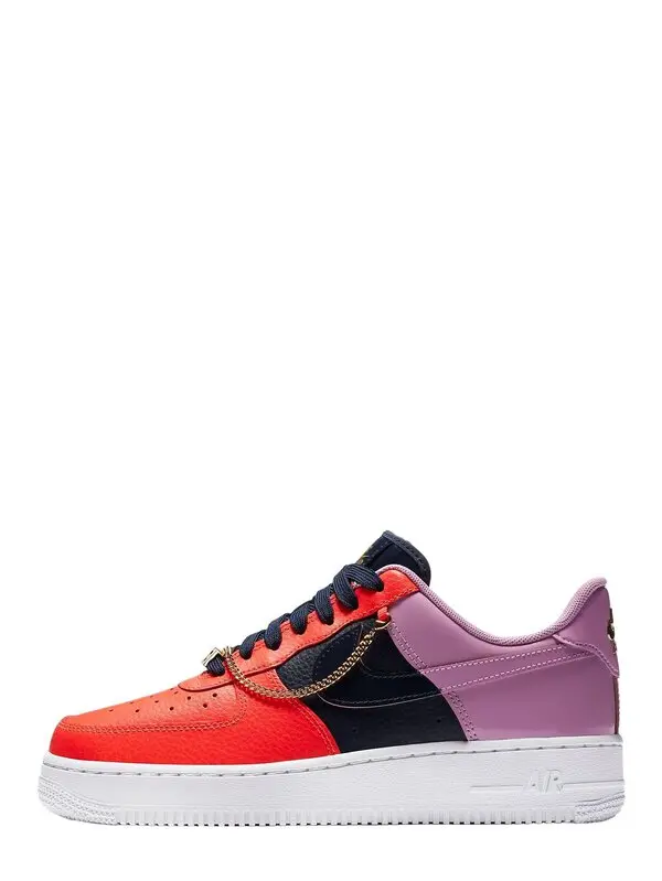 Nike Force 1 '07 "cuban Link" Sneakers - Redblackpurple