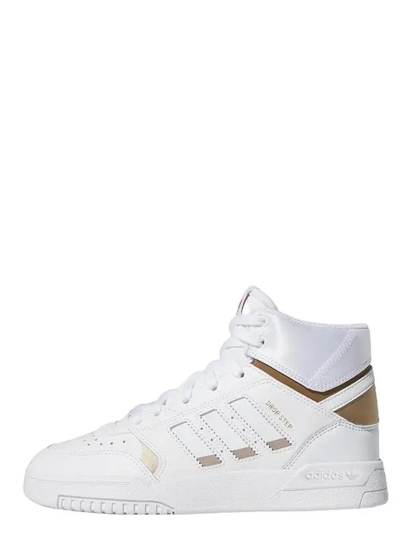Adidas Originals Drop Step High Top Sneakers - White/pink