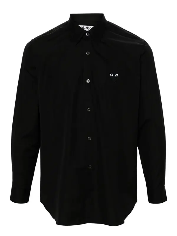 Play Comme Des Garcon Fw25 Shirt Heart - Black