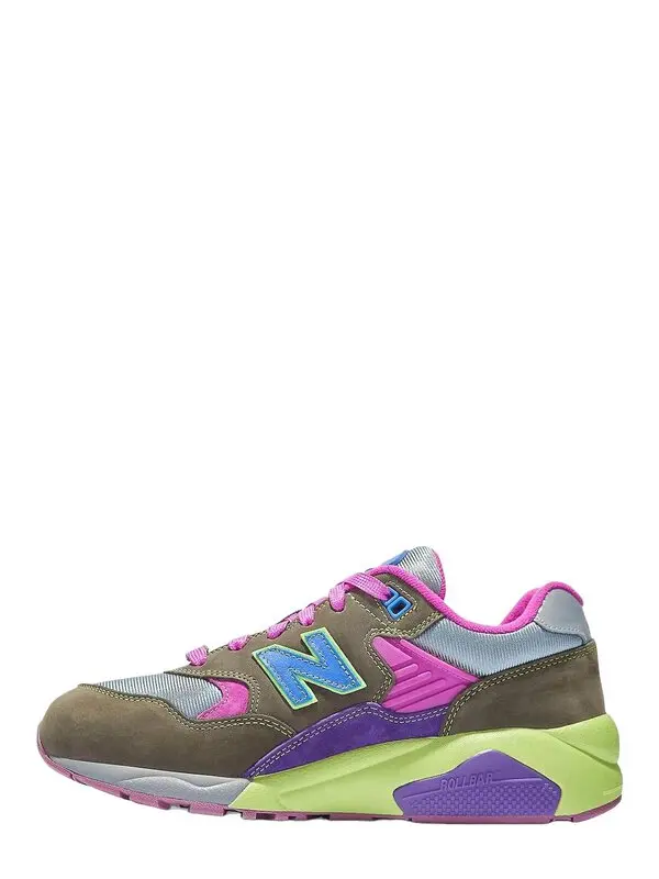 NEW BALANCE X Stray Rats 580 "dark Moss" Sneakers - Pink/green