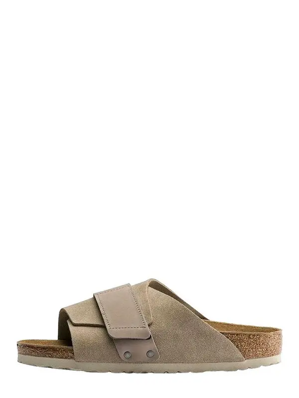 BIRKENSTOCK Kyoto Nubuck-suede Leather Sandals - Tan