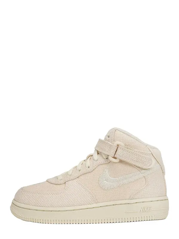 Nike X Stussy Air Force 1 Mid 'fossil - Tan