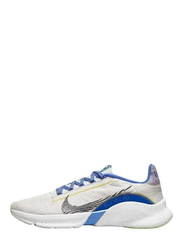 Nike Superrep Go 3 Flyknit Next Nature Training Shoes - White/blue