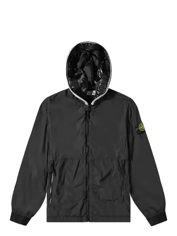 Stone Island Snylon-tc Hooded Jacket - Black