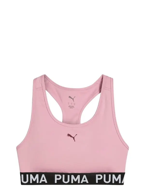 PUMA 4keeps Ribbed Mid-impact Sports Bra - Pink