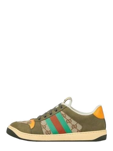 Gucci 25 Screener Sneaker - Beige/green