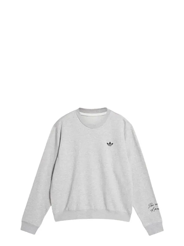 Adidas X Wales Bonner Long Sleeve Sweatshirt - Medium Grey Heather