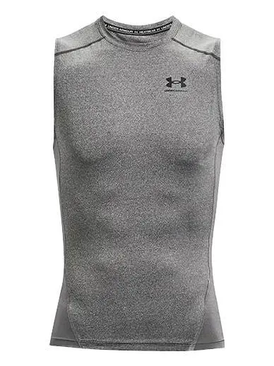 Under Armour Heatgear Sleeveless Shirt - Carbon Heather/black