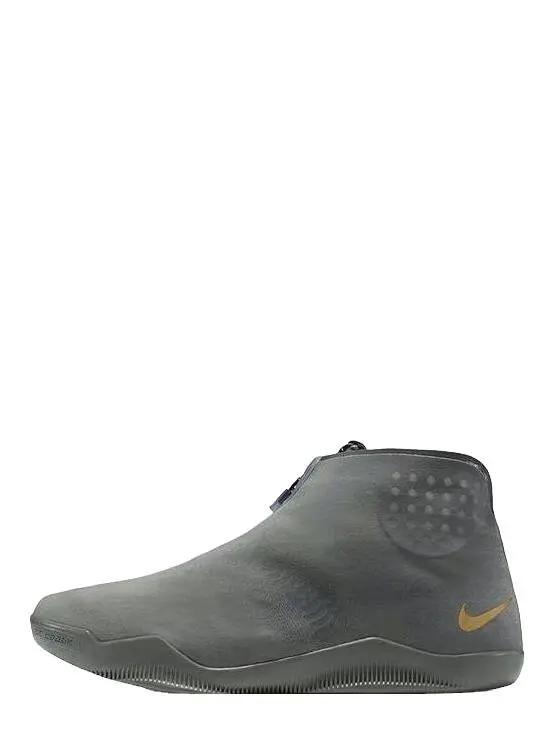 Nike Kobe Alt "tumbled Grey" High-top Athletic Sneakers - Grey/gold