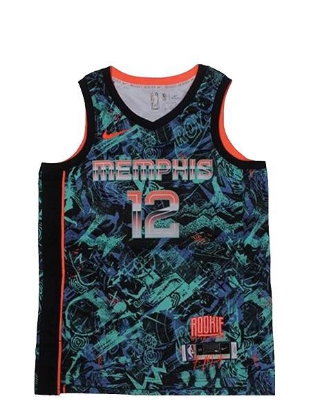 Nike Memphis Grizzlies Morant #12 Basketball Jersey - Green