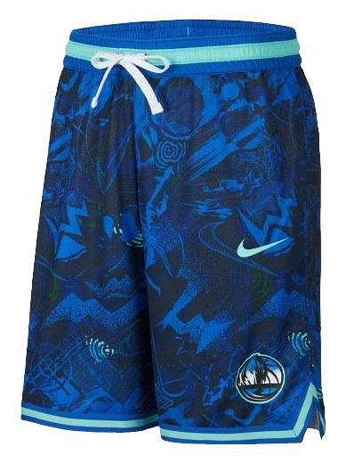 Nike Dallas Mavericks Quick Dry Basketball Shorts - Blue