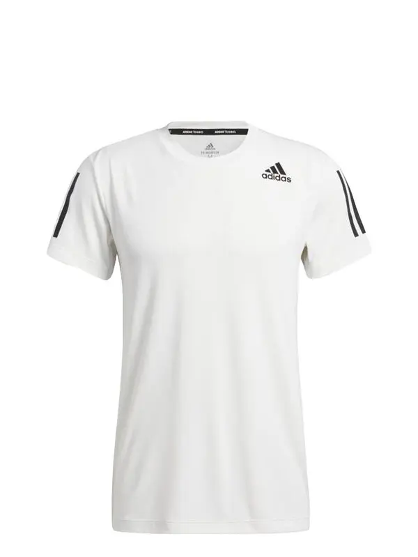 Adidas Casual Sports Training Running Short Sleeve - White