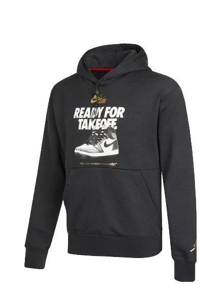 JORDAN Fleece Lined Hoodie - Black