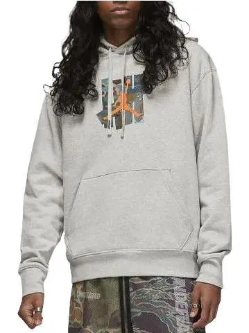 JORDAN X Undefeated Hoodie - Grey
