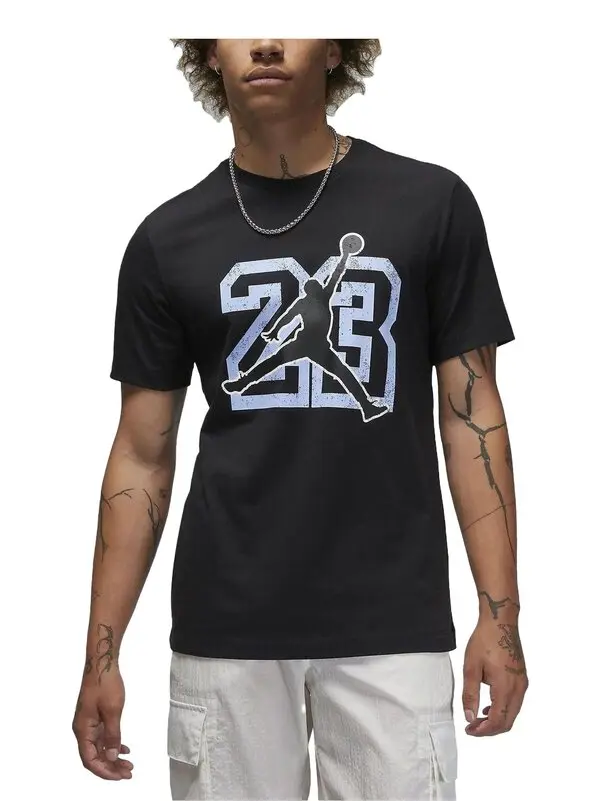 JORDAN Flight Essentials Logo T-shirt 'black - Black/multi-color