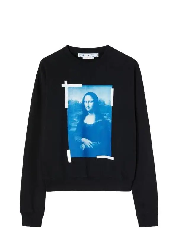 Off-White Mona Lisa Printed Cotton Pullover - Multi-color