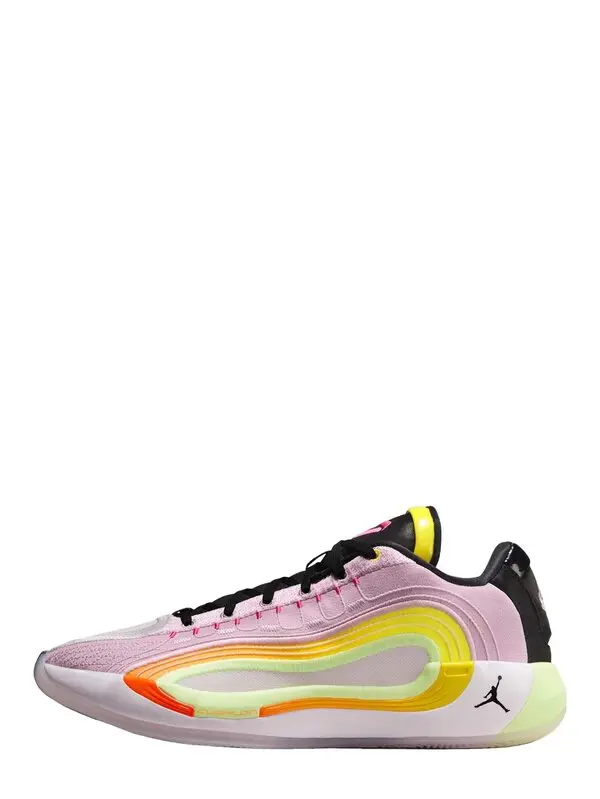 JORDAN Air Luka 4 'gone Fishing' Sneakers - Light Arctic Pink/black/opti Yellow