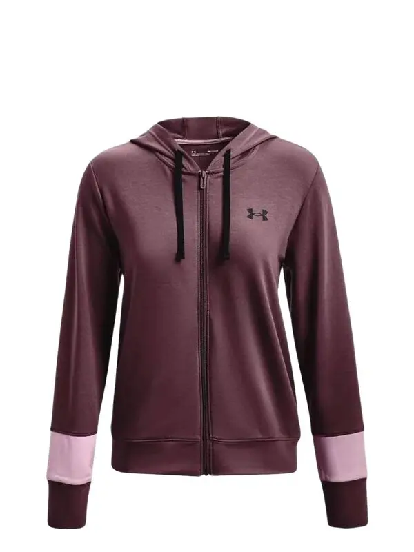 Under Armour Rival Terry Full Zip Hoodie - Burgundy