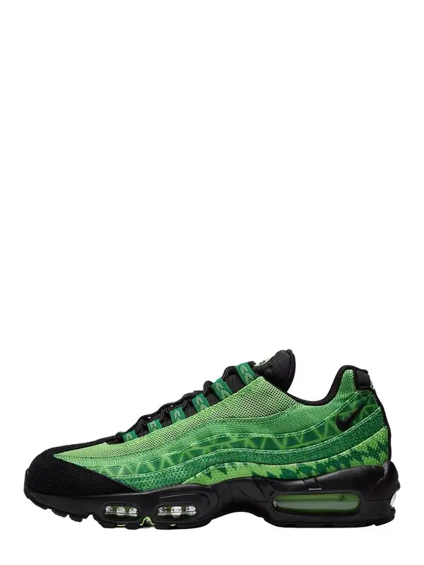 Nike Max 95 "naija" Sneakers - Pine Green/black/sub Lime