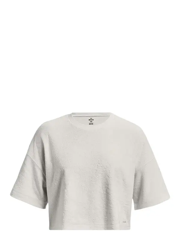 Under Armour Journey Terry Cropped T-shirt - Grey