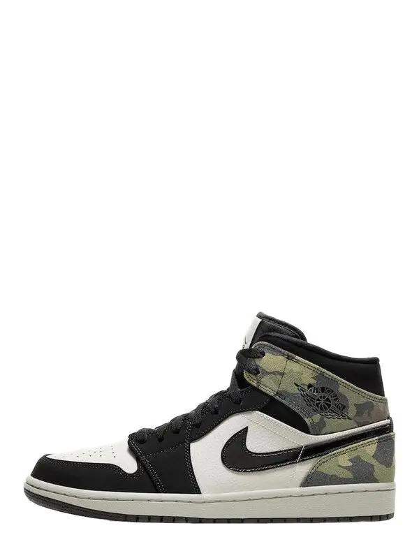 JORDAN 1 Mid Camo Sneakers - Black