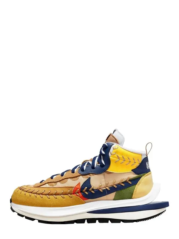 Nike X Sacai X Jean Paul Gaultier Vaporwaffle "sesame" Sneakers - Sesame/blue Void/white