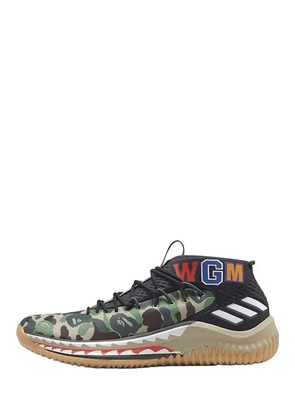 Adidas Bape X Dame 4 " Camo - Green