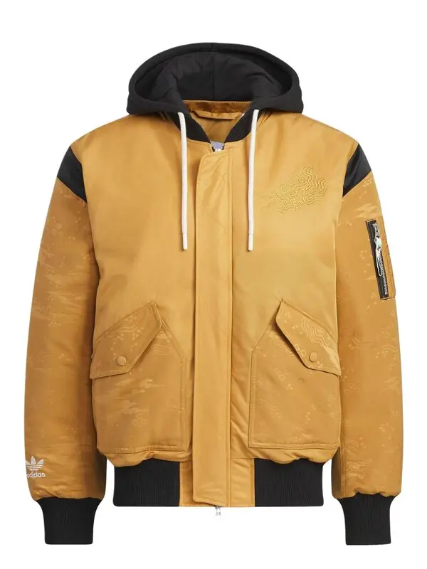 Adidas Originals X Feifei Ruan Padded Bomber Jacket - Brown/black