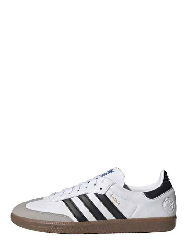 Adidas Samba Vegan Low Top Sneakers - Cloud White/core Black/gum