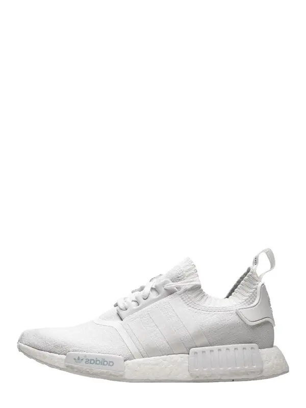 Adidas Nmd_r1 Primeknit Monochrome Sneakers - White/white