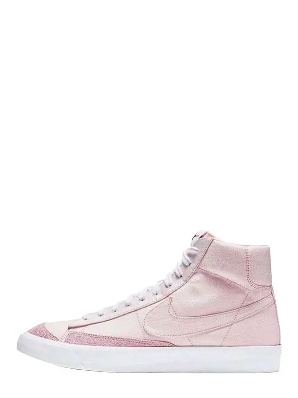 Nike Blazer Mid '77 Canvas High Top Sneakers - Pink