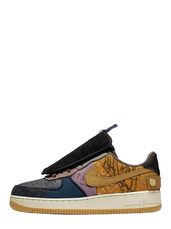Nike X Travis Scott Air Force 1 Low "cactus Jack" Sneakers - Multi-color/muted Bronze-fossil