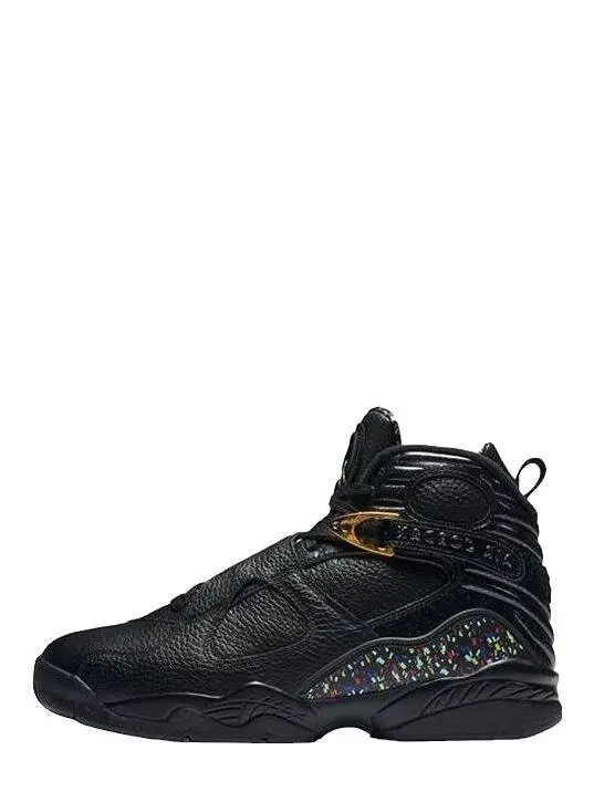 JORDAN Retro C&c 'confetti' High Top Sneakers - Blk/mtllc Gld-anthrct-anthrct