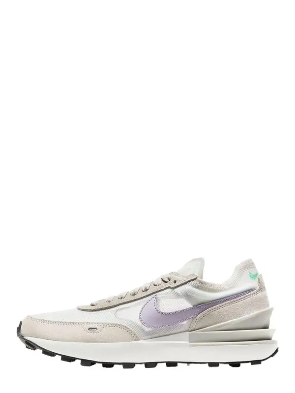 Nike Waffle One Low Top Sneakers - Grey/light Thistle/dark Ob