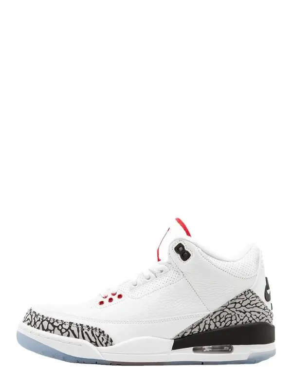 JORDAN 3 Retro Nrg 'free Throw Line' Sneakers - White/fire Red/cement Grey