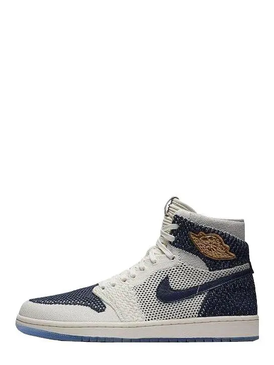 JORDAN 1 Retro High Og Flyknit 're2pect' Sneakers - Cream