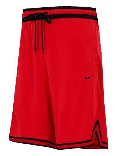 Nike Athletic Sports Shorts With Lacing Detail - Red