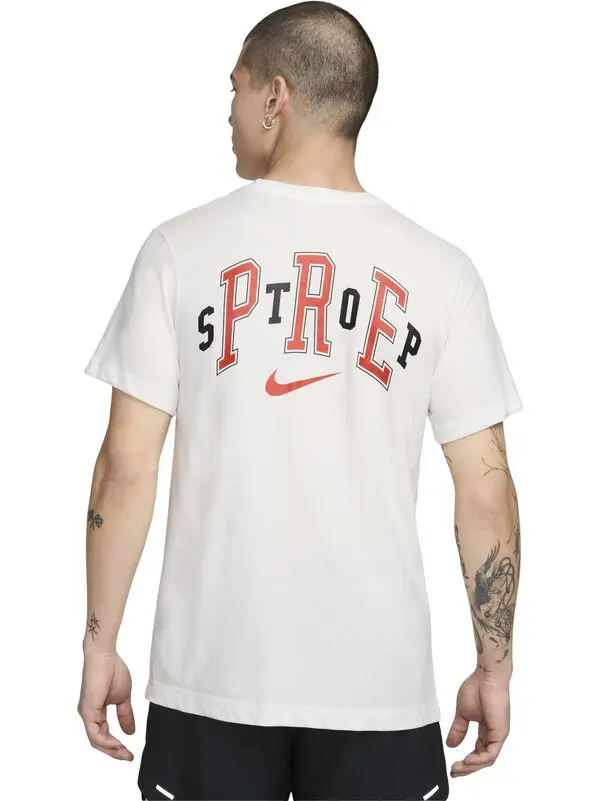 Nike Dri-fit Running T-shirt Asia Sizing - Summit White