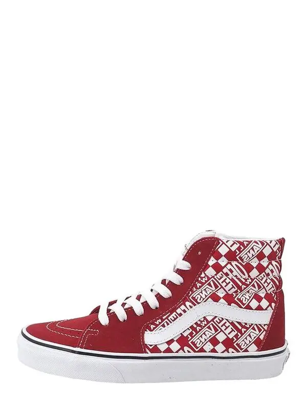 VANS Sk8-hi 'off The Wall' High Top Sneakers - Red/white