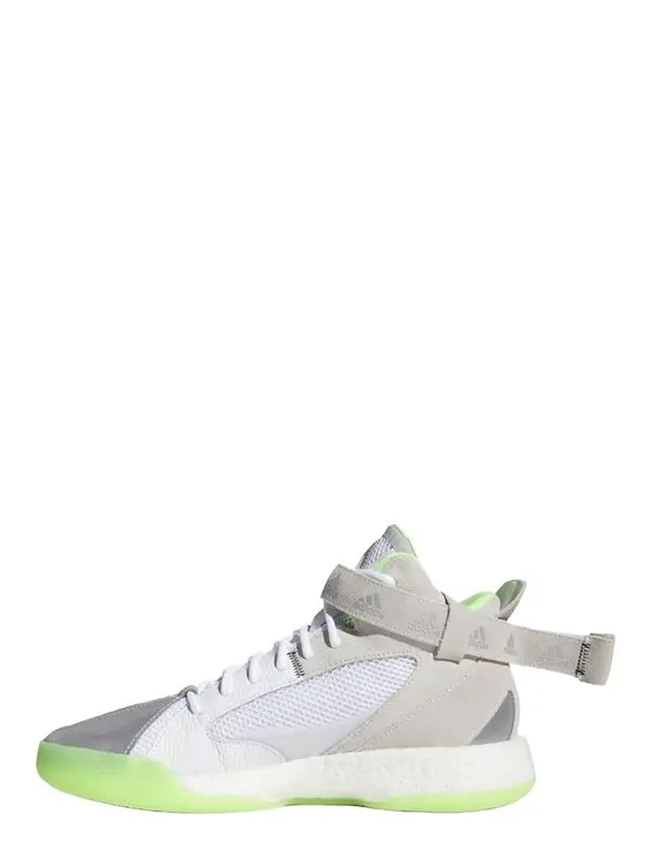 Adidas Posterize Mid Top Basketball Sneakers - Grey/green