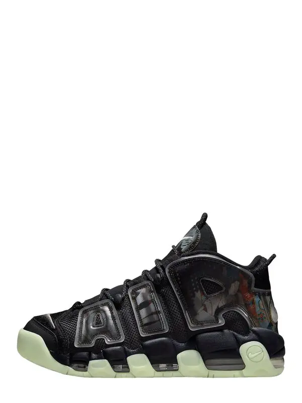 Nike More Uptempo 'utagawa Kuniyoshi' Sneakers - Black/green