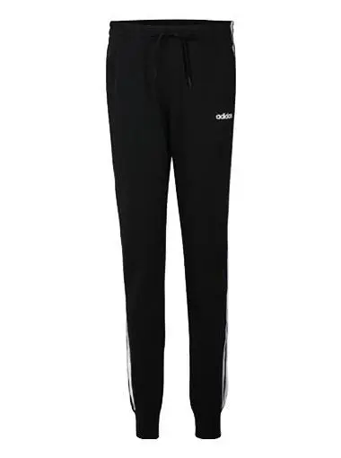 Adidas Plaid Knitted Sports Pants - Black