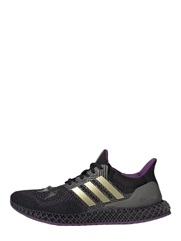 Adidas Marvel X Ultra 4d 'black Panther' Sneakers - Black/gold