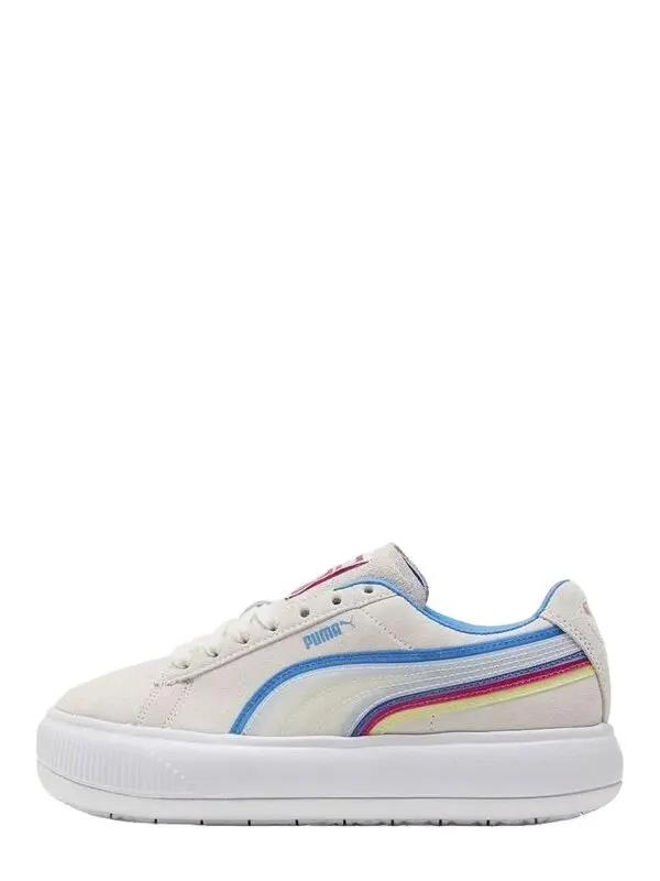 PUMA Suede Mayu Triplex Tech Sneakers - Creamwhite/blue/red
