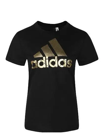 Adidas Alphabet Logo Short Sleeve T-shirt - Black