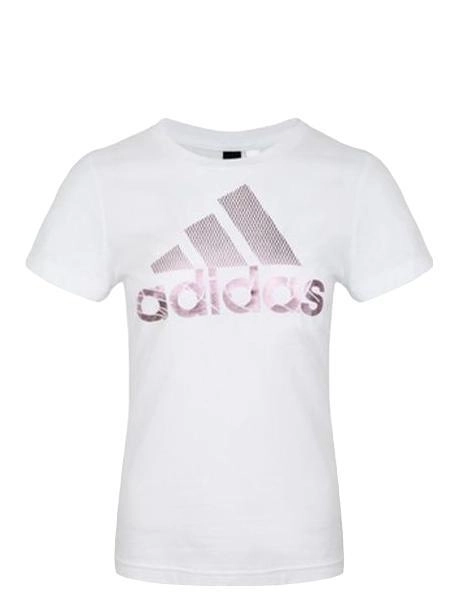 Adidas Bos Foil Logo Short Sleeve T-shirt - White