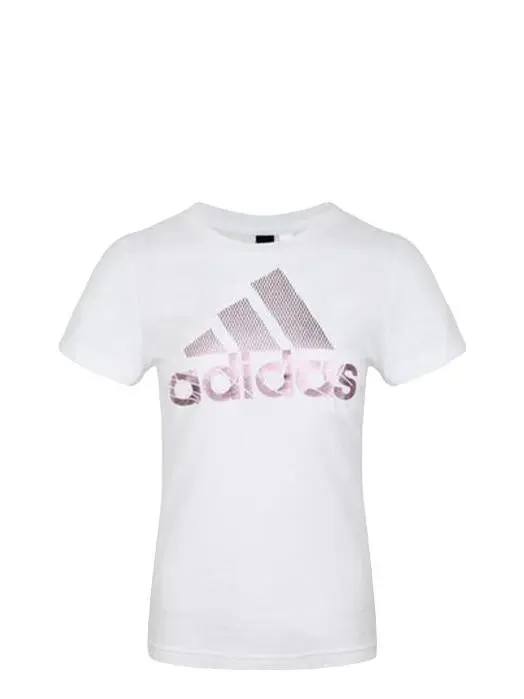 Adidas Bos Foil Logo Short Sleeve T-shirt - White